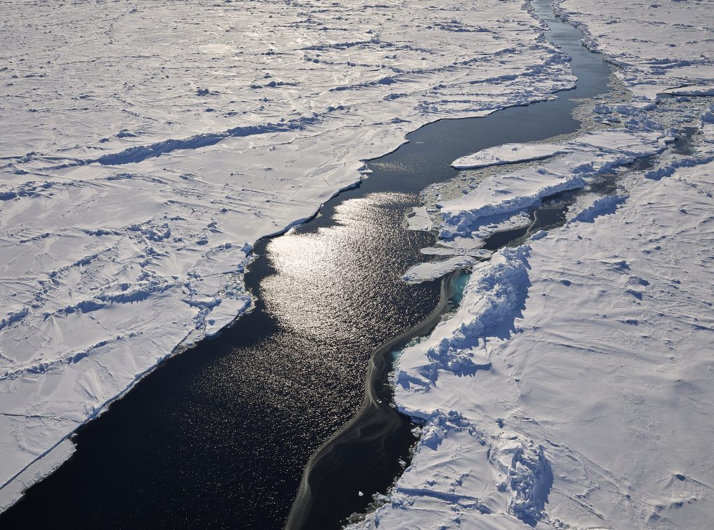 Aerial view of arctic scenery
