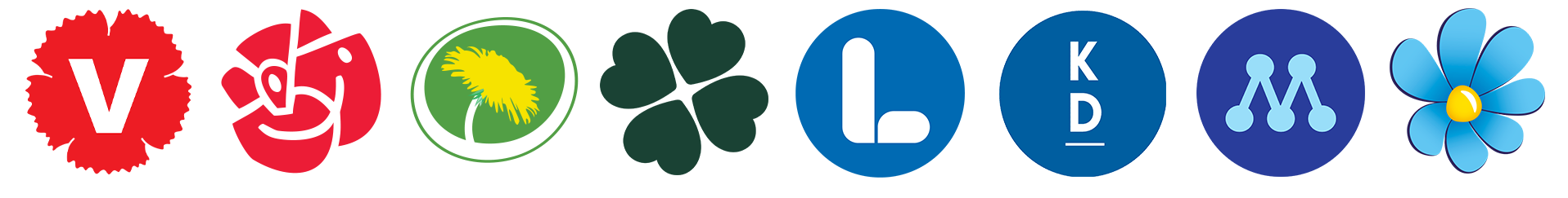 Her er dei politiske partia i Sverige