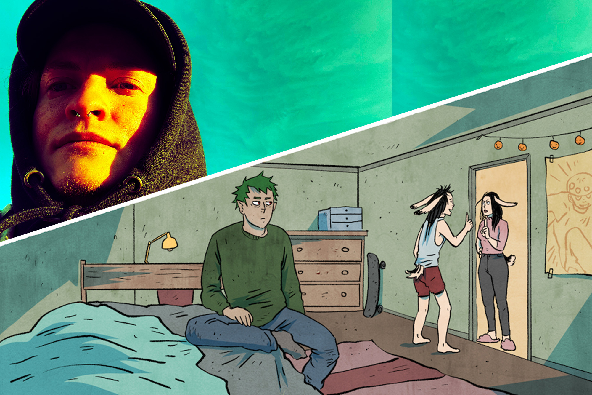 I bokhylla: Oliver Levang vil ikkje møta førebileta sine